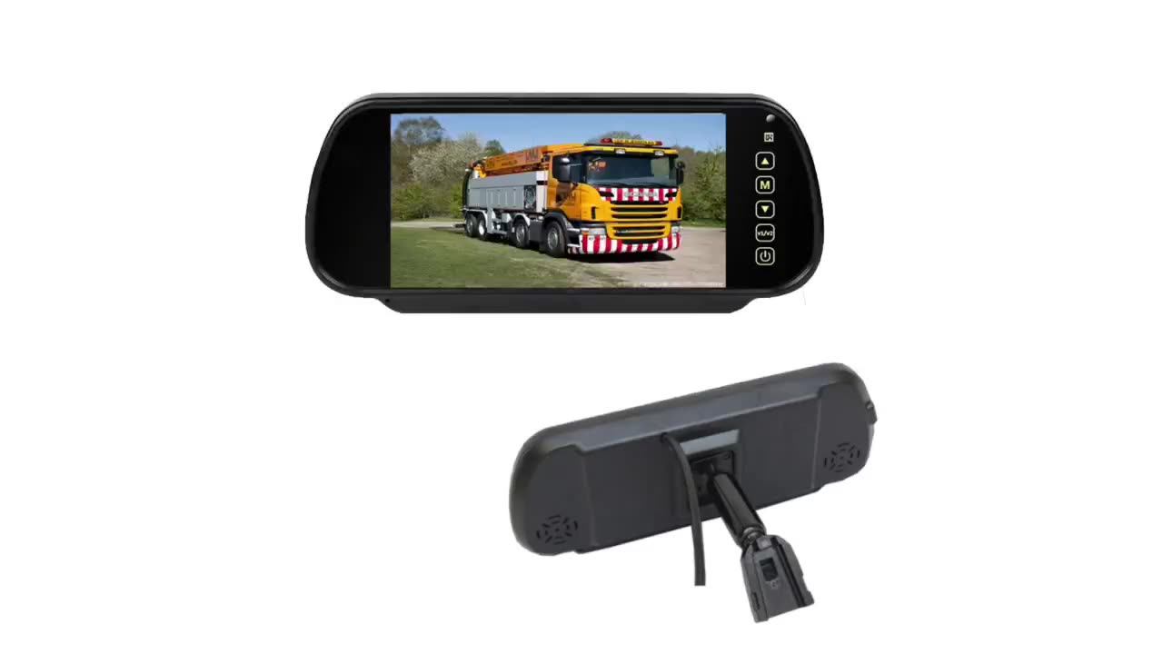 Heavy Duty 9-36v Ips Screen Tft Lcd 7 Inch 24v Truck Car Rearview Rear ...