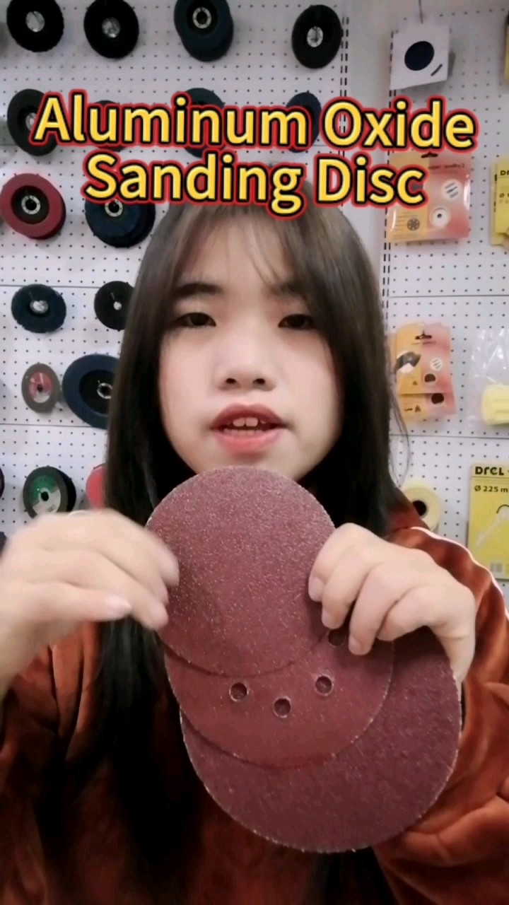 1000 Pcs 5 Inch Abrasive Disc 125mm Round Hook And Loop Red Aluminum ...