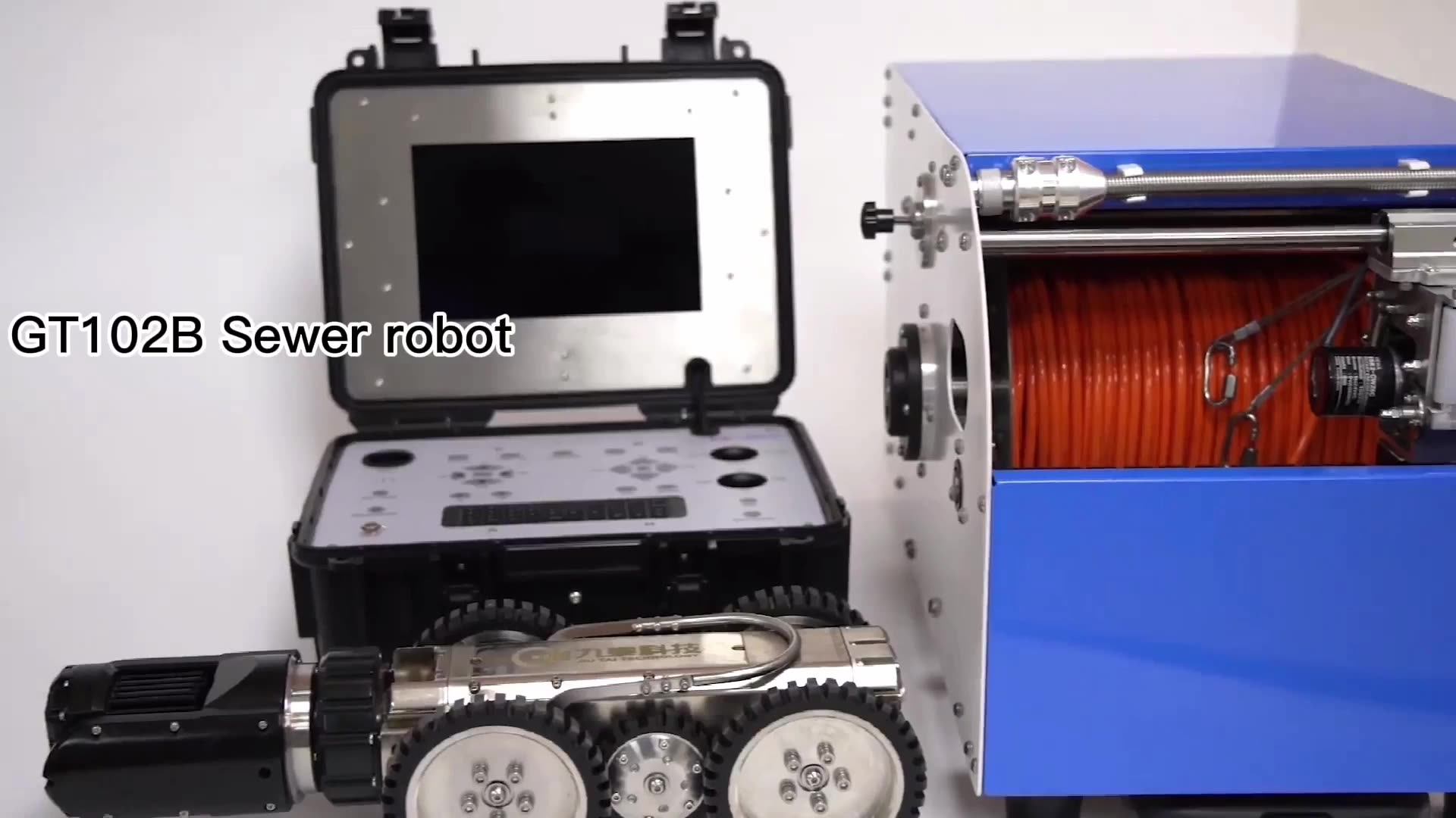 120m Duct Ndt Inspection Robot Sewer Pipe Crawler Robot Camera For Sale ...