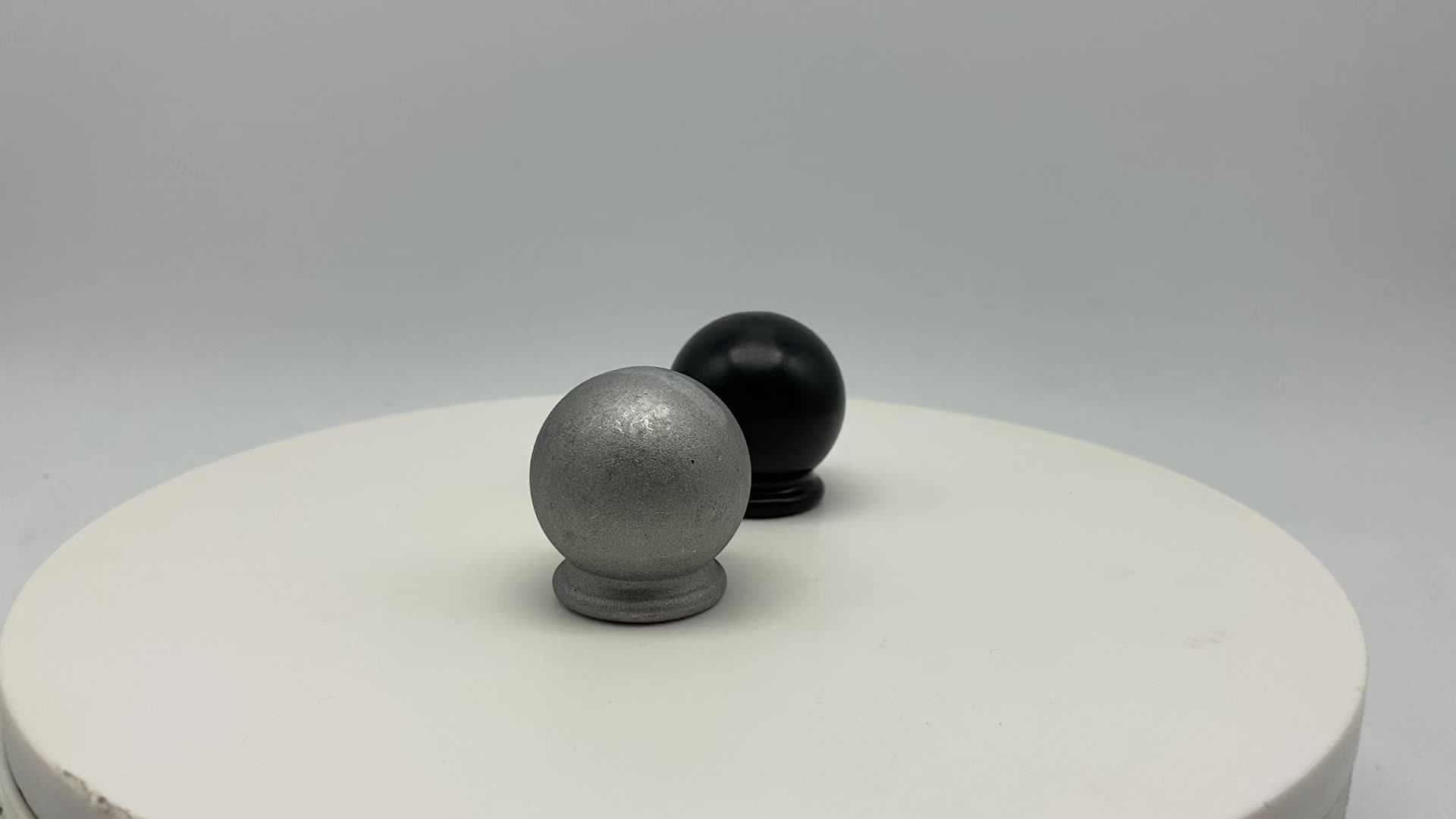 Celia Round Metal Decorative Fence Post Caps Press Fit Ball Fence Cap ...