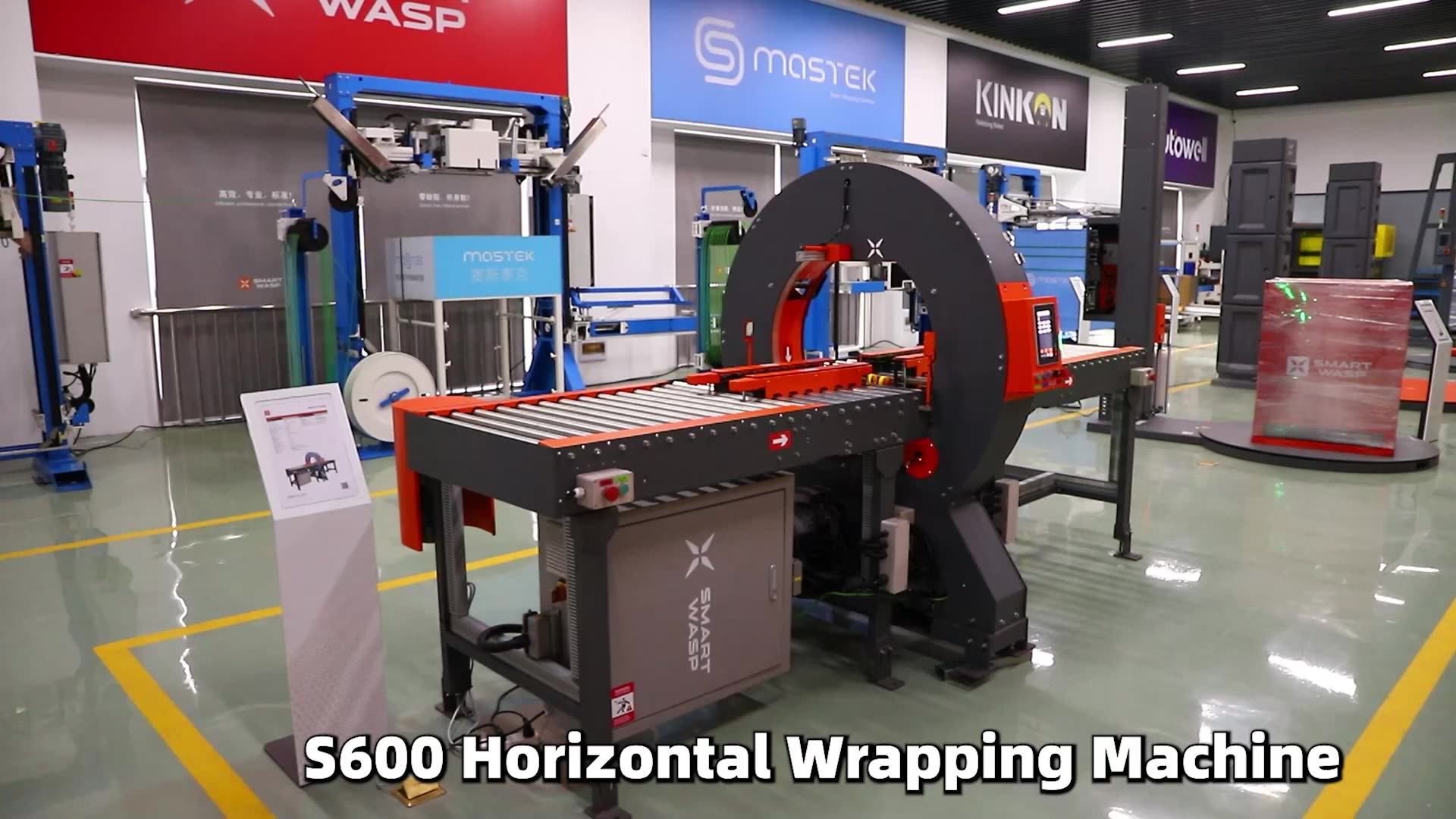 Smart Wasp Orbital Wrapping Machine Horizontal Stretch Wrapping Machine ...
