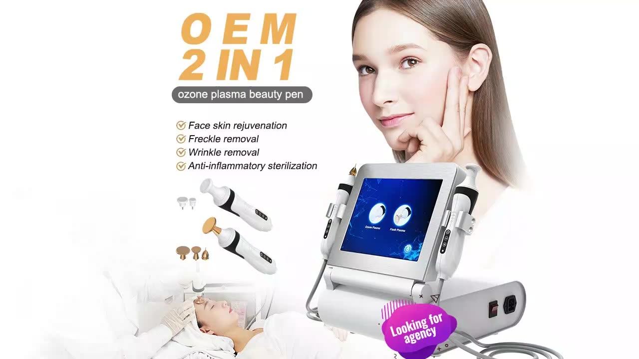 Portable Dual Handles Plasma Jet Lift Acne Scars Remove Rf Skin ...
