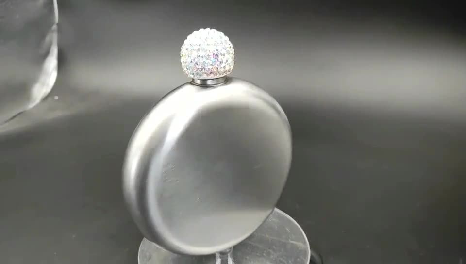 Wholesale Custom Logo 6oz Matte Black Hip Flask Stainless Steel Liquor ...