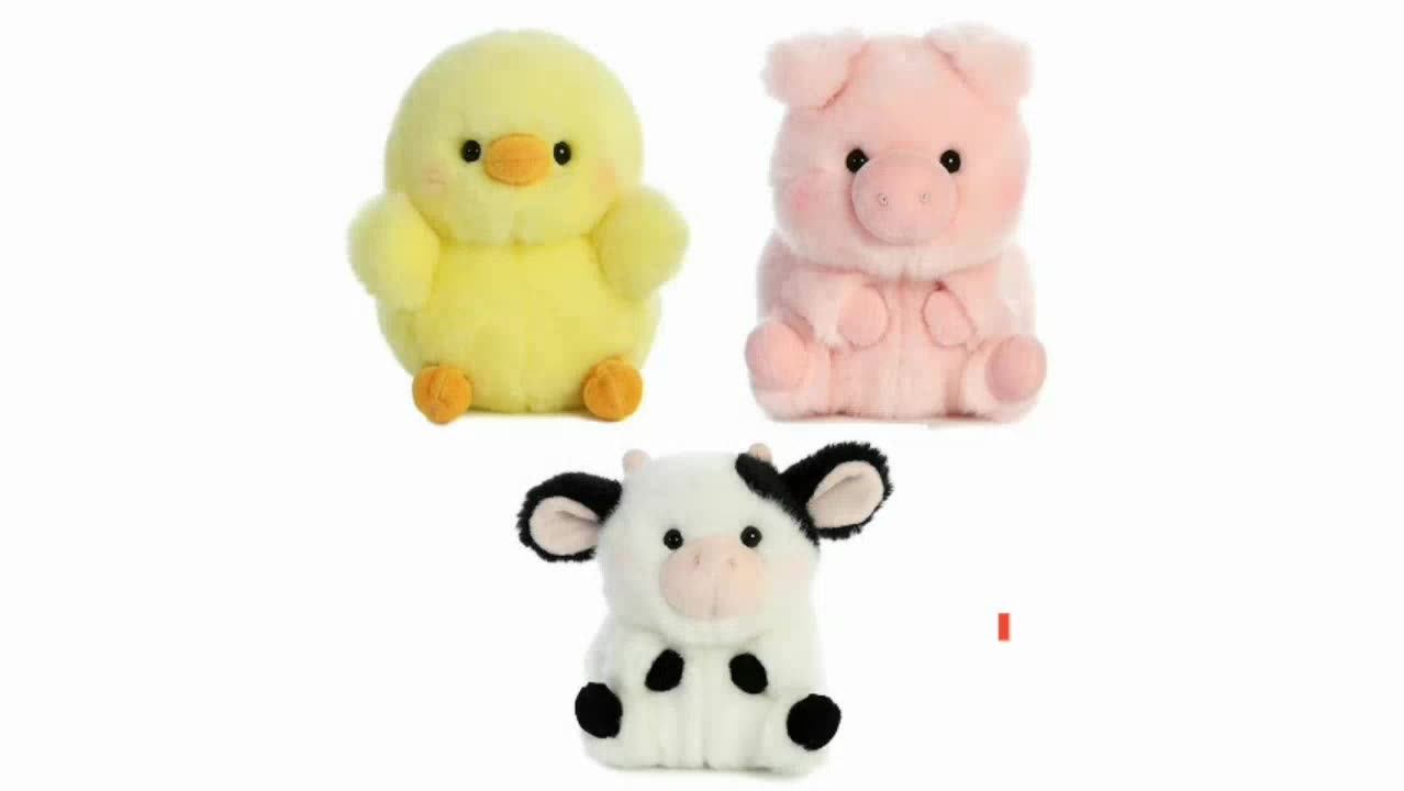 Farm Animal Soft Baby Plush Cow Mini Soft Pig Stuffed Animal Toy - Buy ...