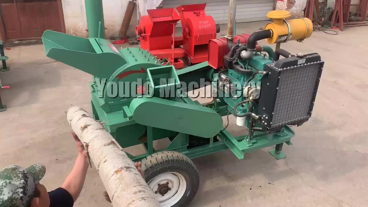 Big Scale Biomass Straw Log Branch Chipper Wood Shredder Grinding ...