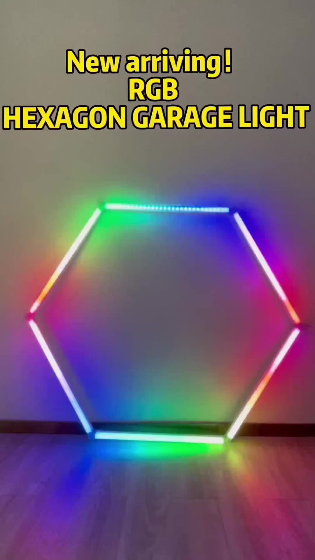Factory Customized Remote Control Hexagon Lighting Rgb Led Work Light ...