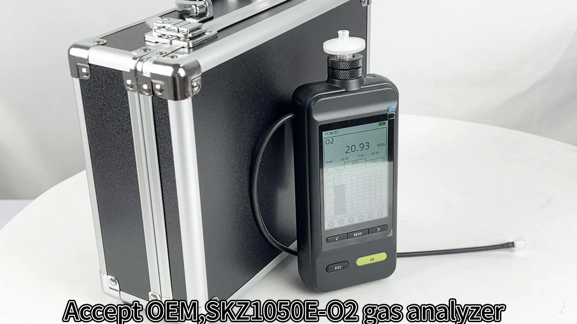 Digital Oxygen O2 Portable Gas Purity Analyzer Test Meter Multi Gas ...