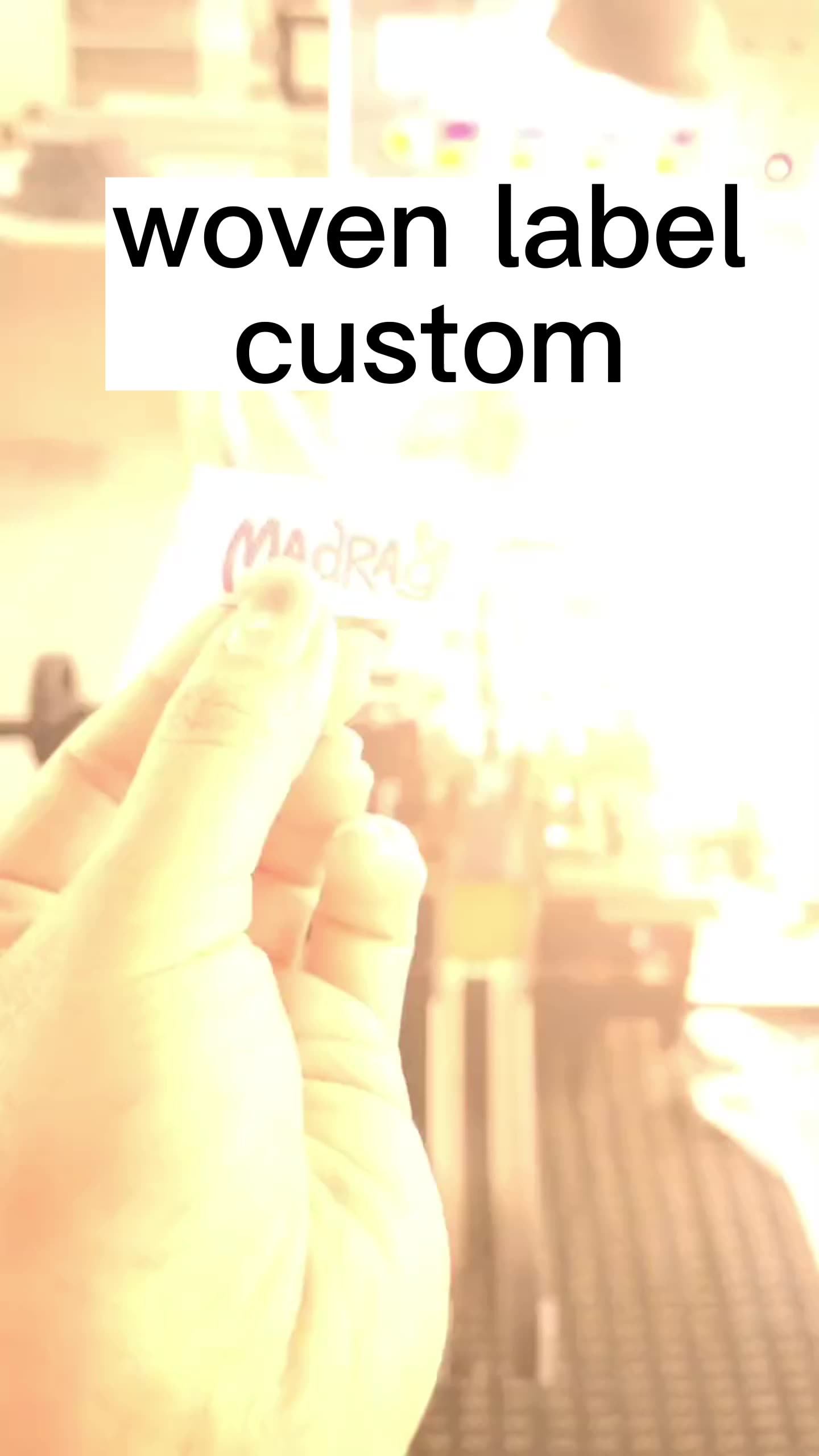 Factory Custom Quality Clothes Private Brand Clothing Woven Label ...