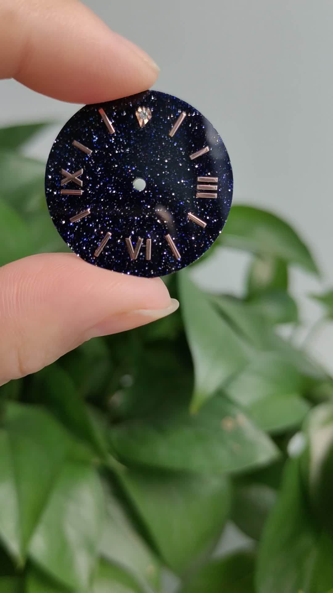 2020 Hot Popular Watch Dial Custom Blue Sand Stone Dials - Buy Magnetic ...