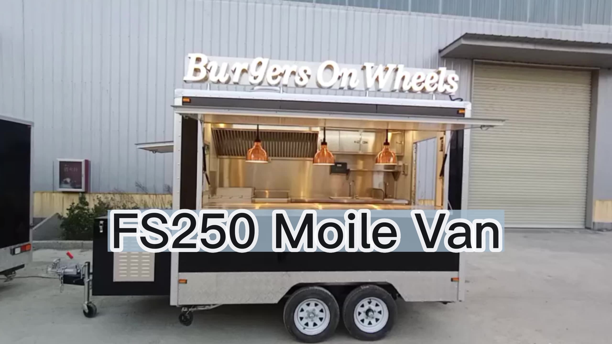 New Arrivals 8.2ft Food Vending Cart Snack Business Burger Concession ...