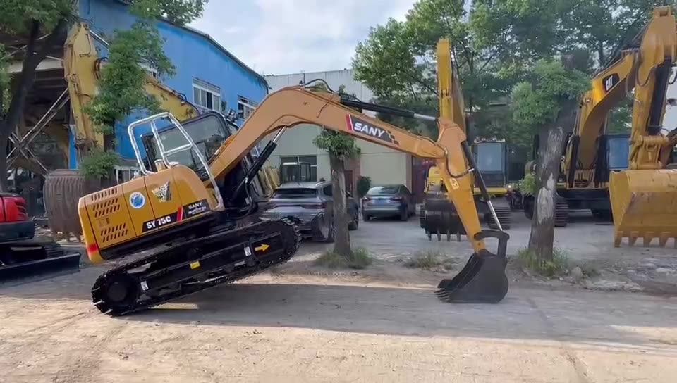 Small Used Excavator Sany 75c Second Hand Excavator Sany75 7 Tons Sy75c ...