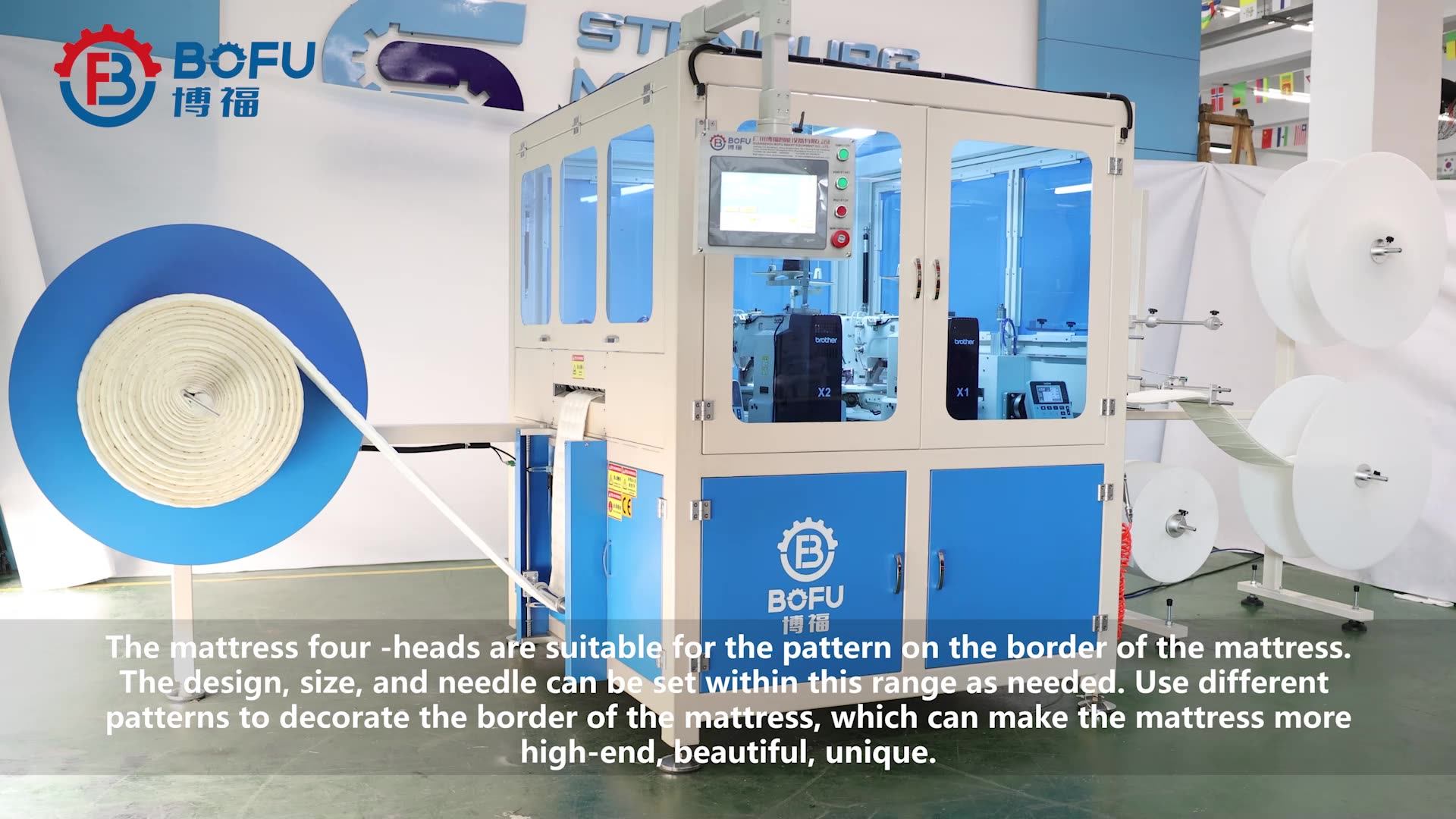 Bf-dd4a Computerized Automatic Mattress Border Side Sewing Stitching ...