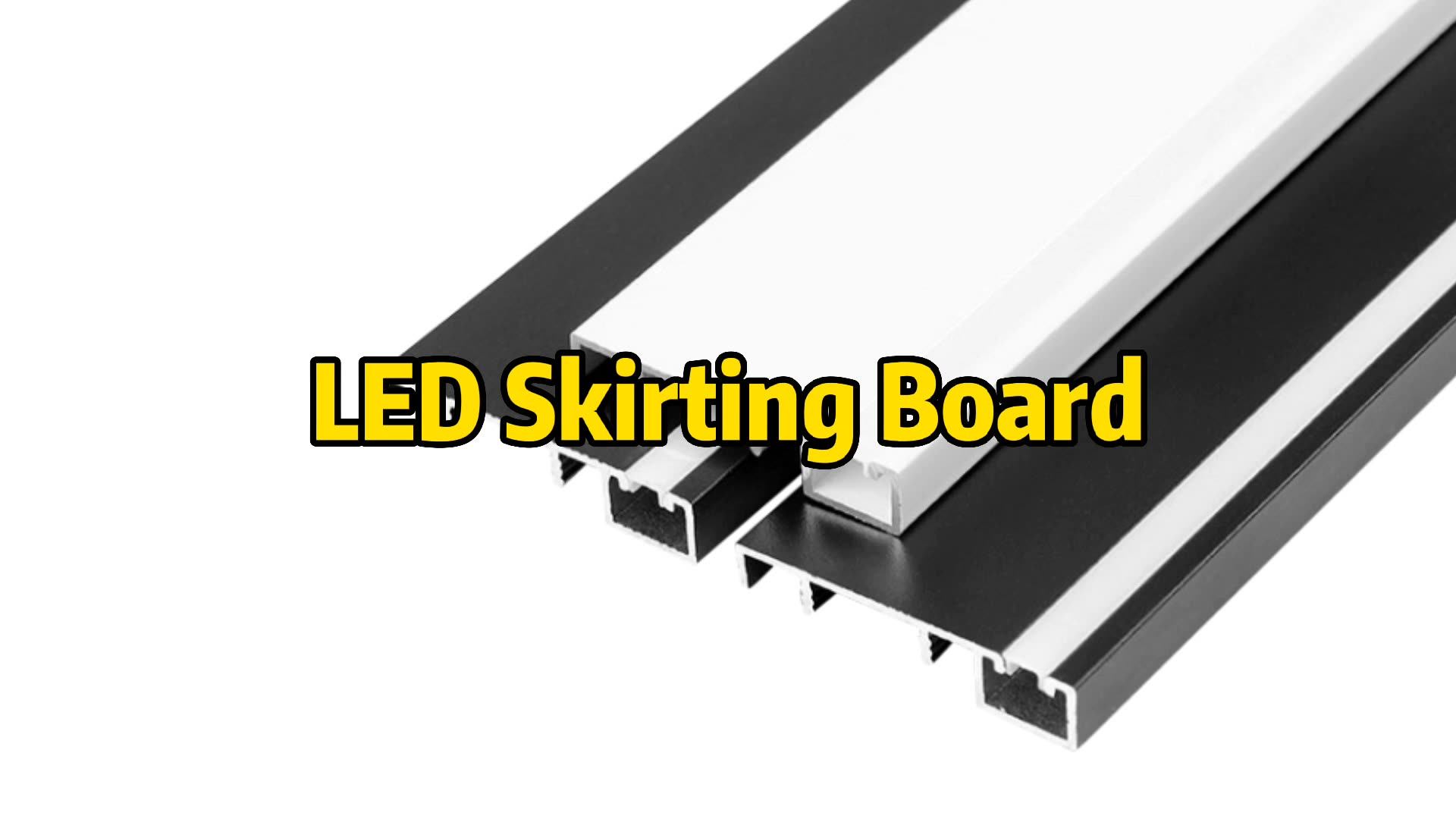 Toco Illuminated Led Profile Strip Aluminium Led Skirting Board Lights ...