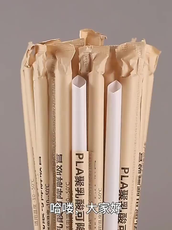 Eco Friendly Compostable Wholesale Individually Wrapped Boba Drinking ...