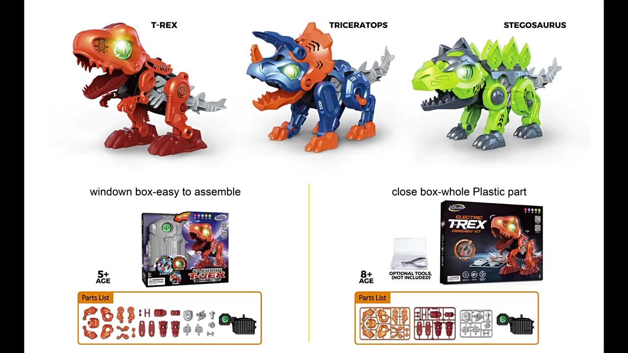 Diy Disassembly And Assembly Dinosaur Toy Tyrannosaurus And Pterosaur ...