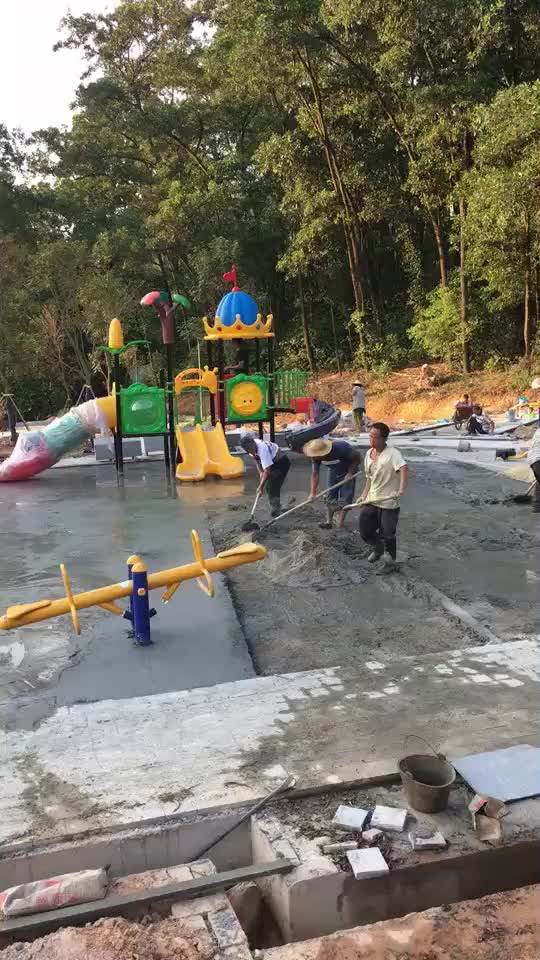 Preschool Plastic Play Yard Structures Outdoor Playground For Children ...