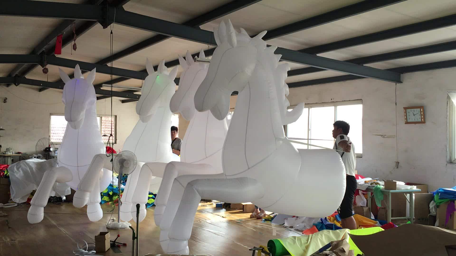 Inflatable White Horse Costume With Led Lighting For Sale,Advertising ...