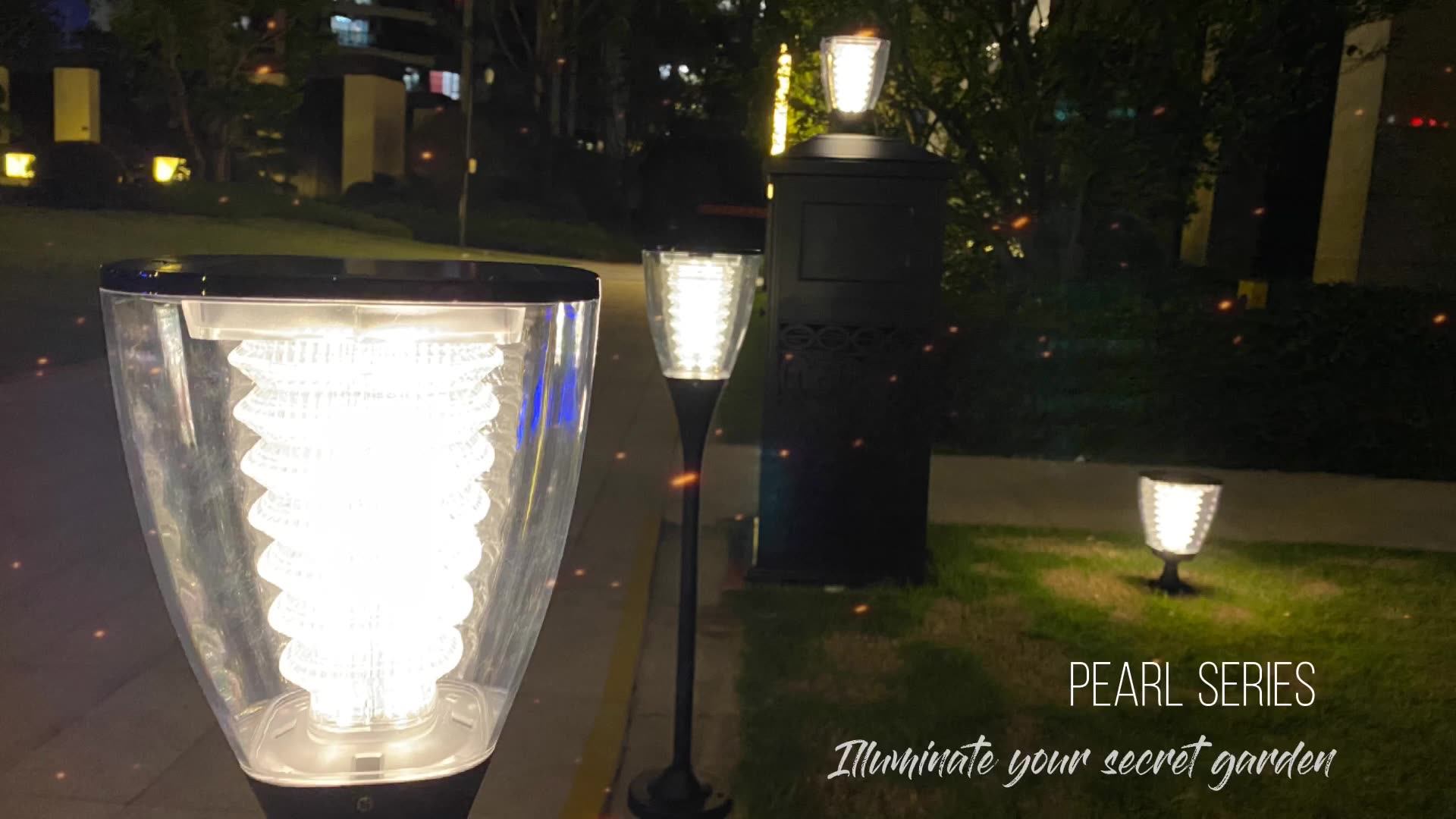 Sresky Hot Selling High Lumen Solar Pillar Light Lamp Decorative Garden ...