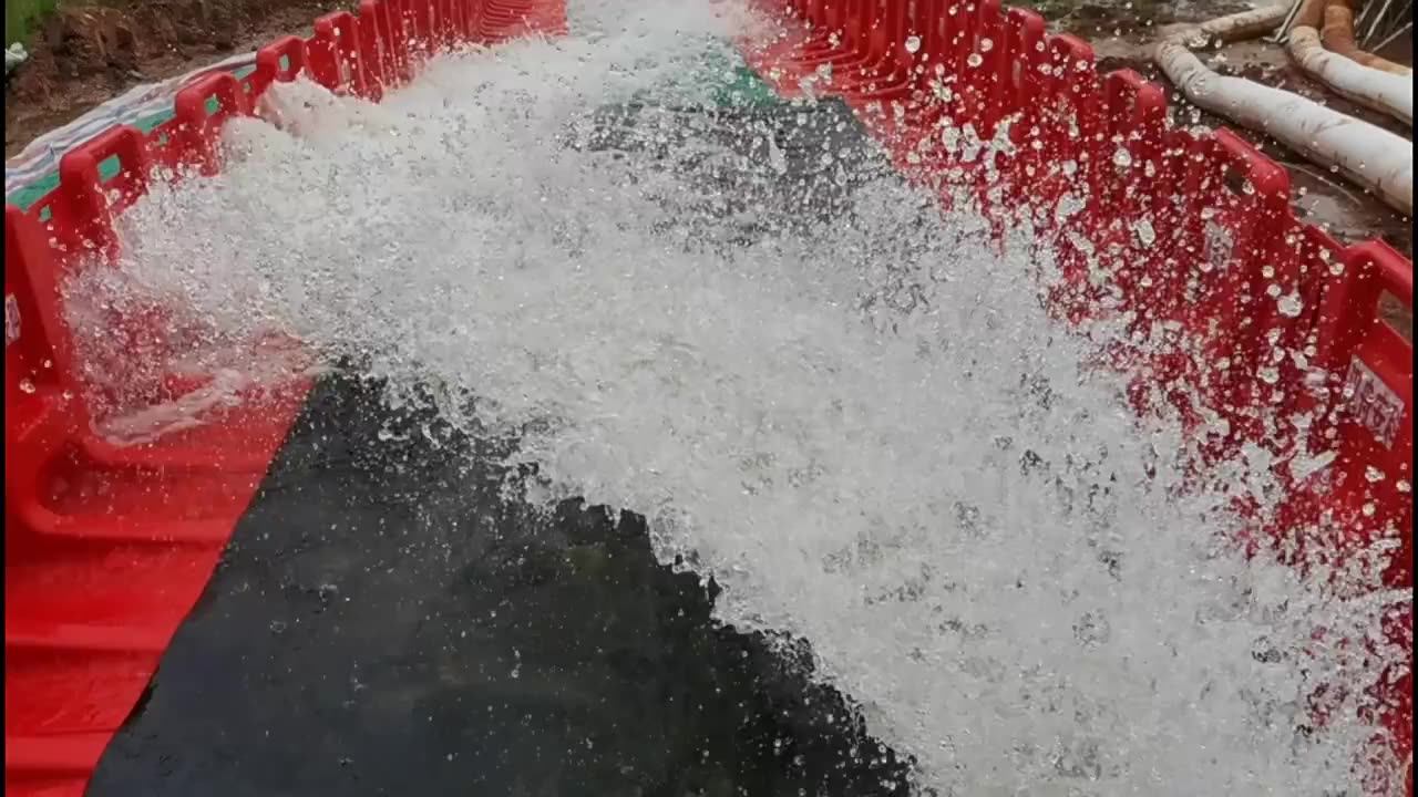 Convenient Plastic Flood Fence Combination Flood Plate Abs Red Plastic ...