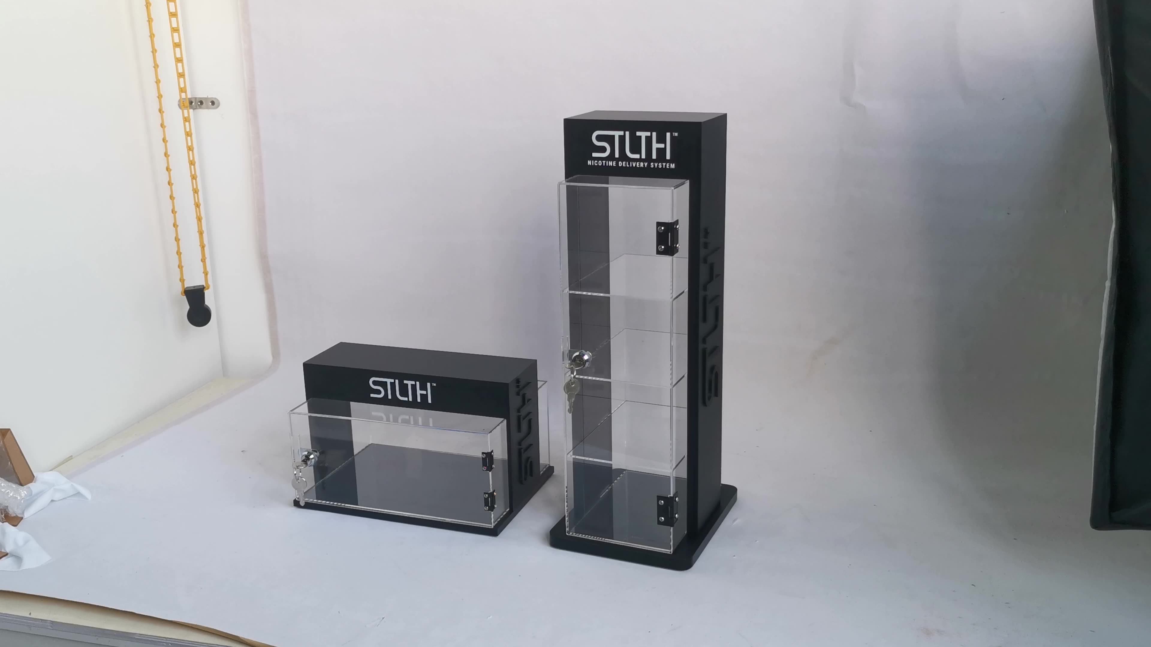 Smoke Shop Display Lockable Cigarette Display Rack Countertop Device ...