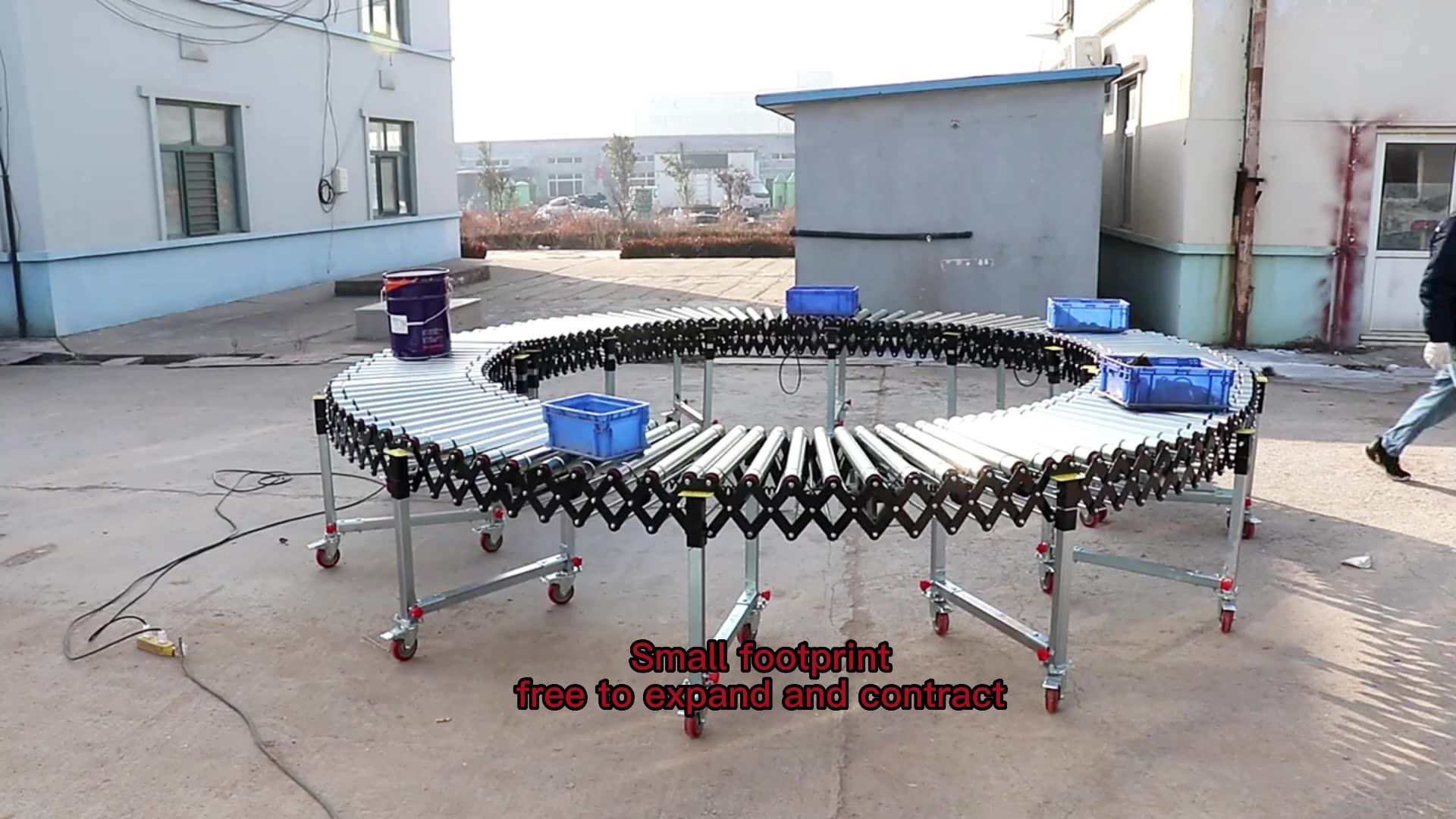 Sentao Flexible Telescopic Motorized Roller Conveyor - Buy Roller ...