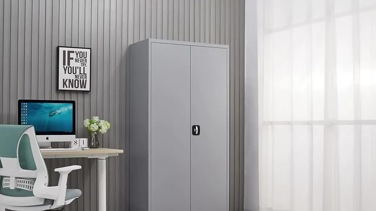 Modern Furniture Metal Storage Cabinet Tool Steel Cupboard Adjustable ...