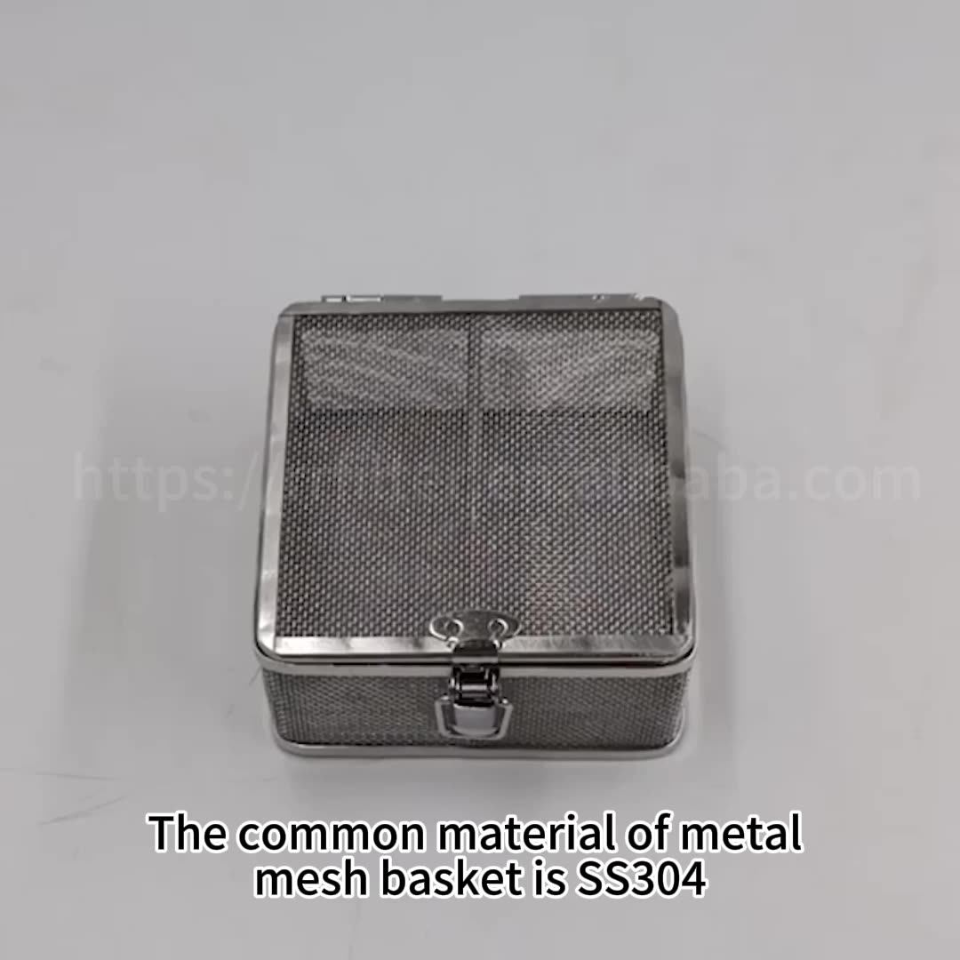 Wire Mesh Autoclave Basket Metal Wire Mesh Food Organizer Storage Bin ...