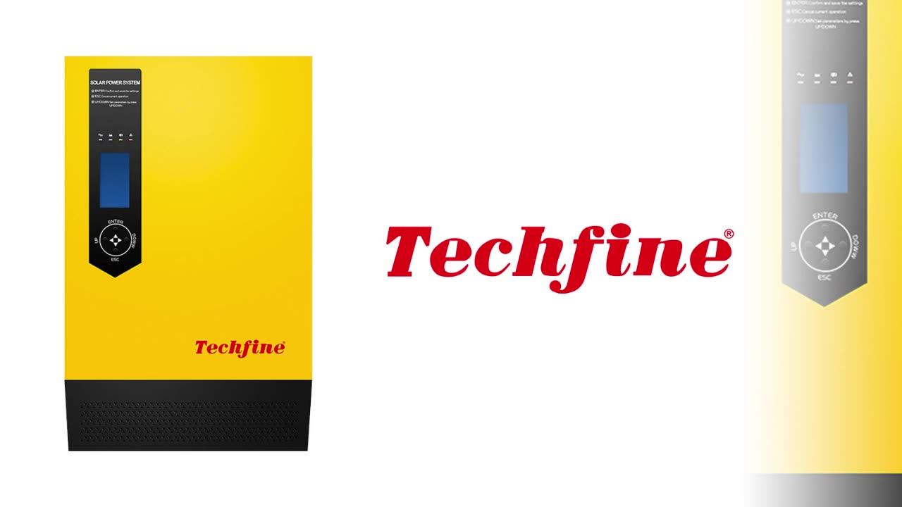 Techfine Wall Mounted 3 Kva 2.4kw 3kw Solar Smart Inverter 3kva 5kva ...
