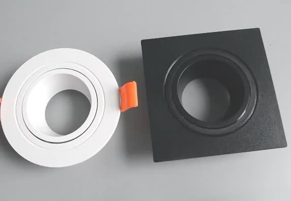 Modern Square Recessed Led Downlight 5w 7w 9w 12w Indoor Gu10 Fixture ...