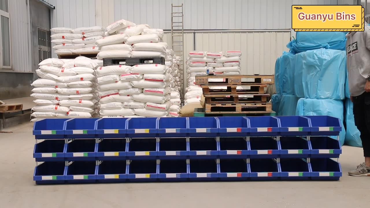 Large Plastic Tool Parts Stackable Storage Bin Industrial For Bults ...