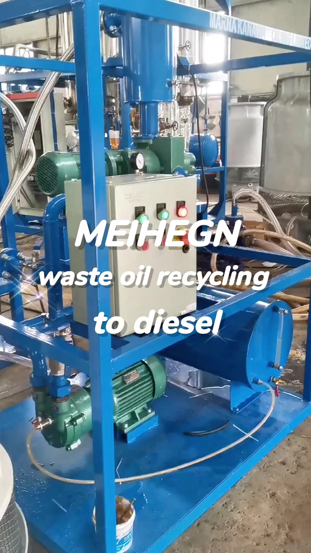 Convert Used Black Engine Oil Into Base Oil Recycle Machine - Buy Waste ...