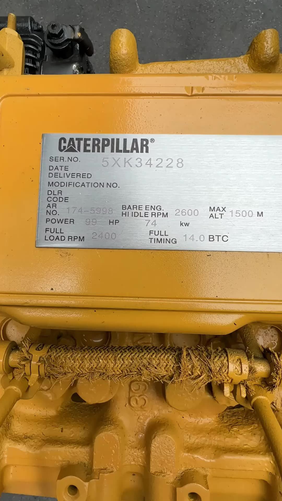 Used Marine Cat 3046 Engine Motor Excavator Parts 3406 3064 3066 Engine ...