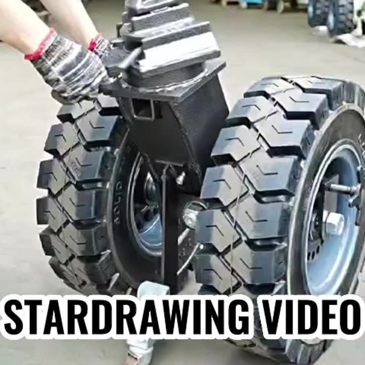 S-s Iso Shipping Container Castor Wheel With Dual Solid Rubber Wheels ...