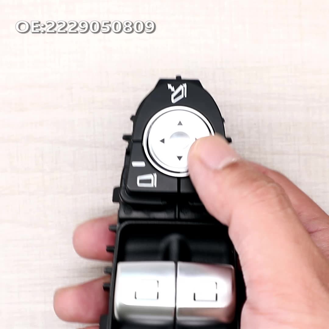 100006639新款镀铬主窗口开关2229050809适用于奔驰s550 W222 S63amg S600 - Buy 电动车窗三联开关按钮 ...