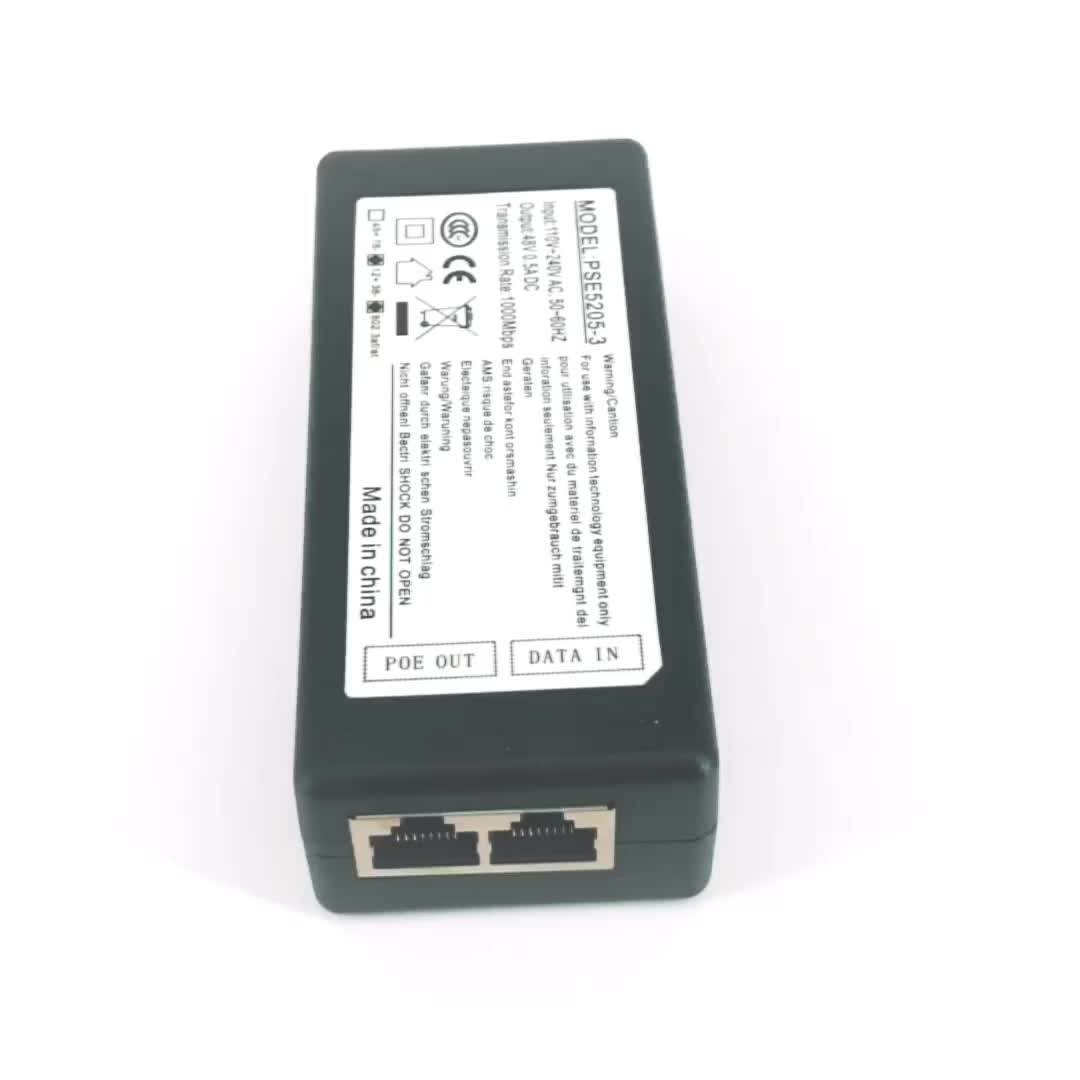 Dual 2 Port Power Over Ethernet Gigabit Poe Injector 48v 52v 55v 56v ...