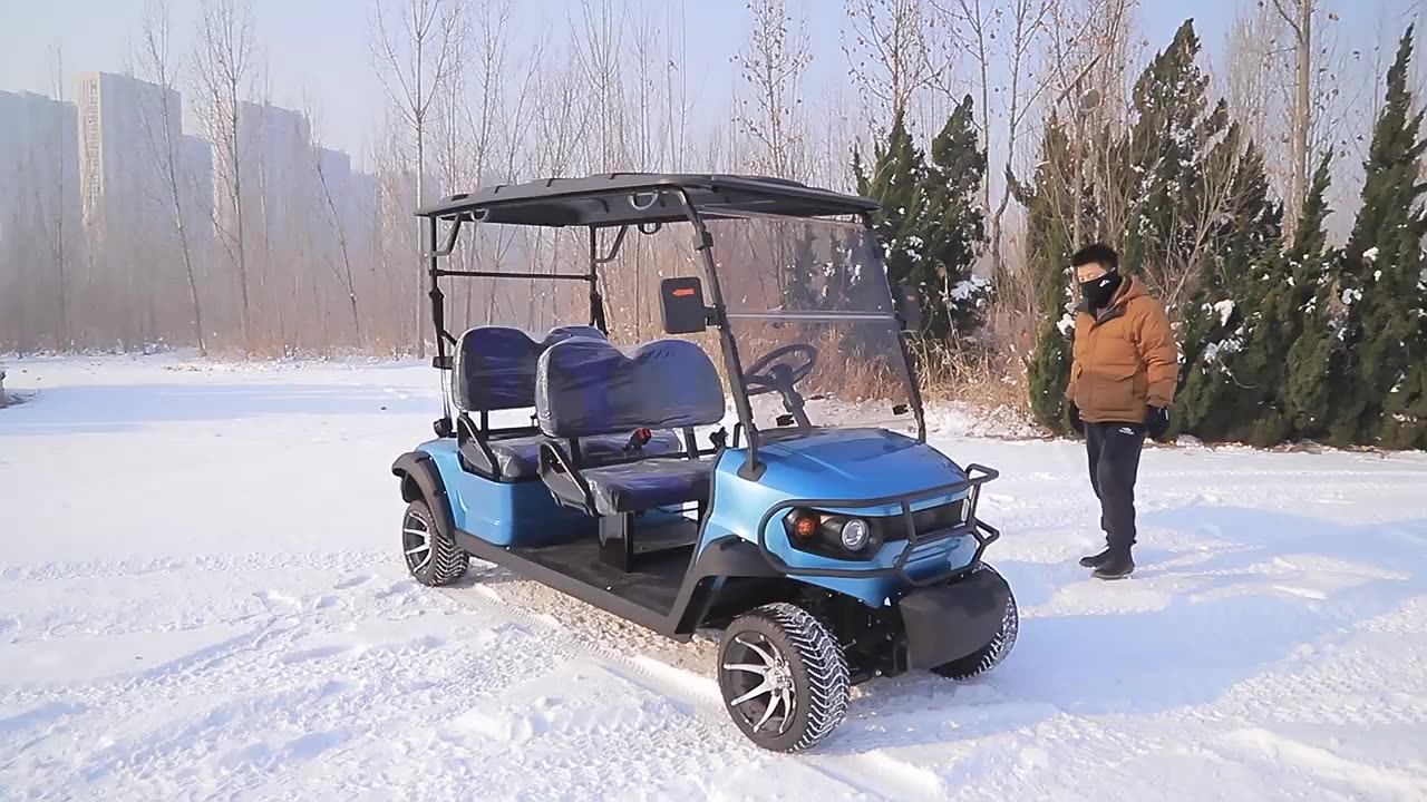 Hot Selling 5kw Farm Utility Off-road Electric 6-seater Golf Cart With ...