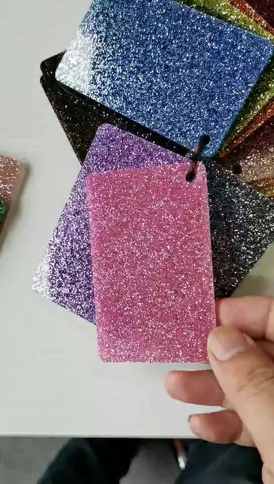 Wholesale Price 3mm Thickness High Glossy Pink Glitter Plastic Acrylic ...