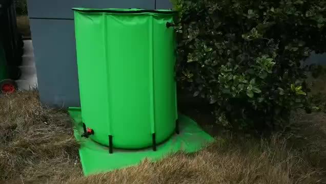 1000 Litres Large Collapsible Rain Catcher Rainwater Liquid Water ...