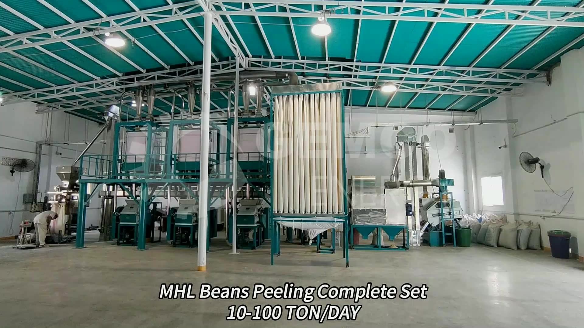 Corn Pea Black Gram Lentil Automatic Peeling Machine For Dehulling ...