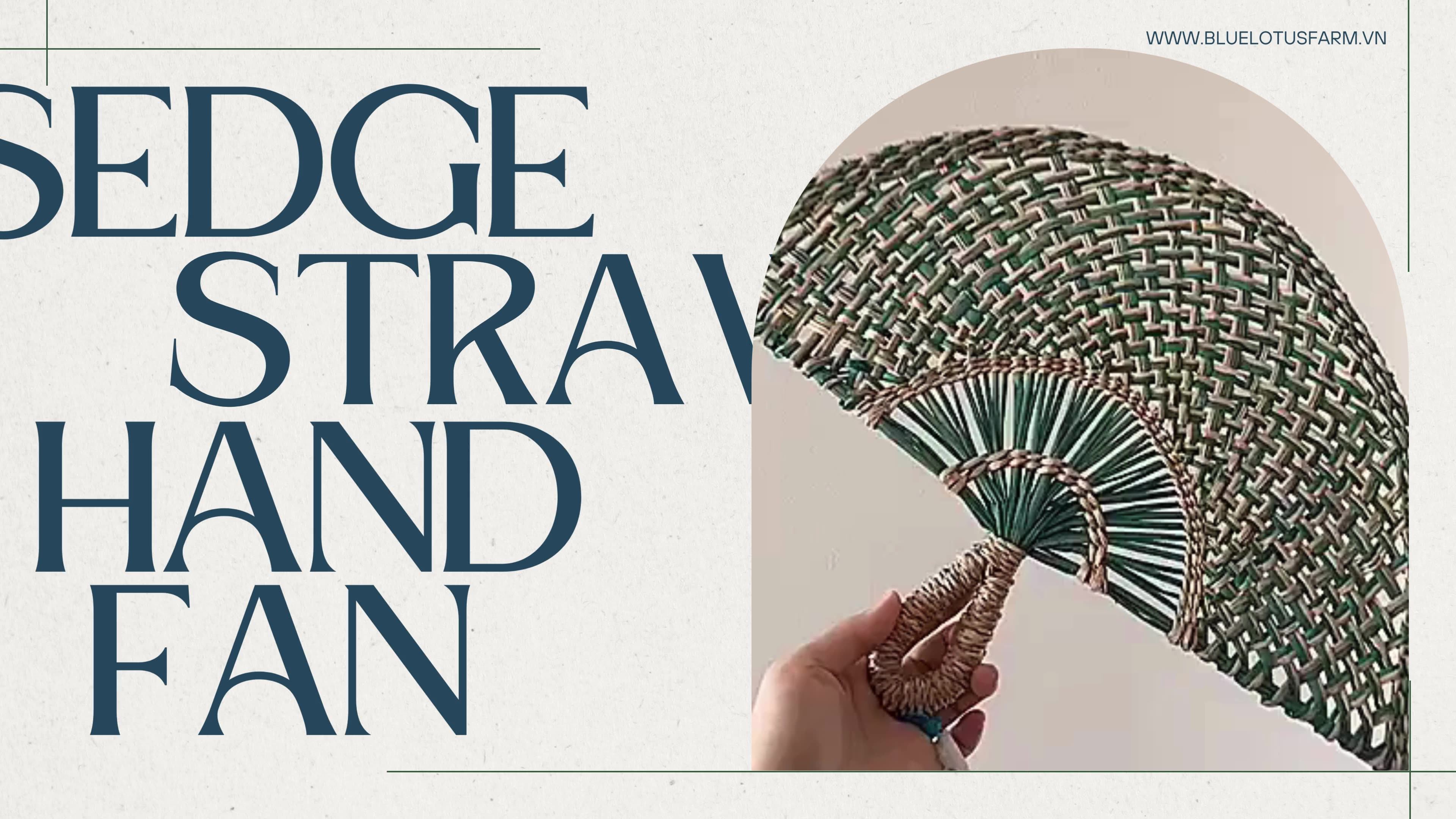 Traditional Vietnamese Seagrass Woven Fan,Vintage Wall Decor At Home ...