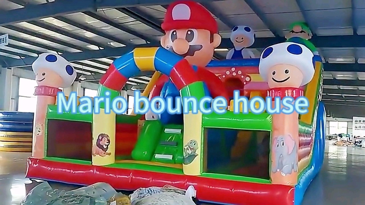Wholesale Mario Inflatable Bouncer With Slide Pvc Inflatable Bounce ...