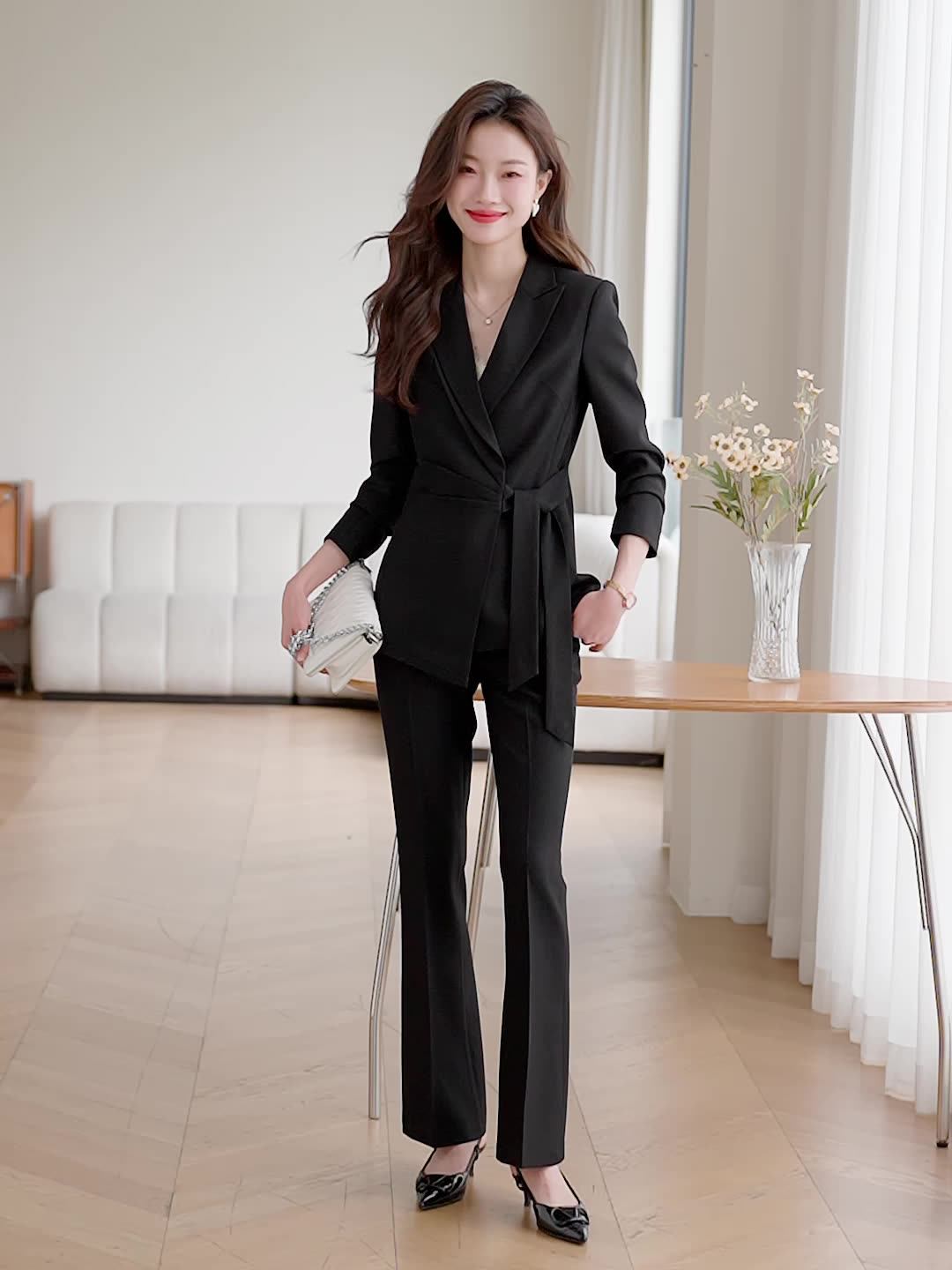 Pink Goddess Fan Suit Jacket For Women Professional Work Clothes For ...