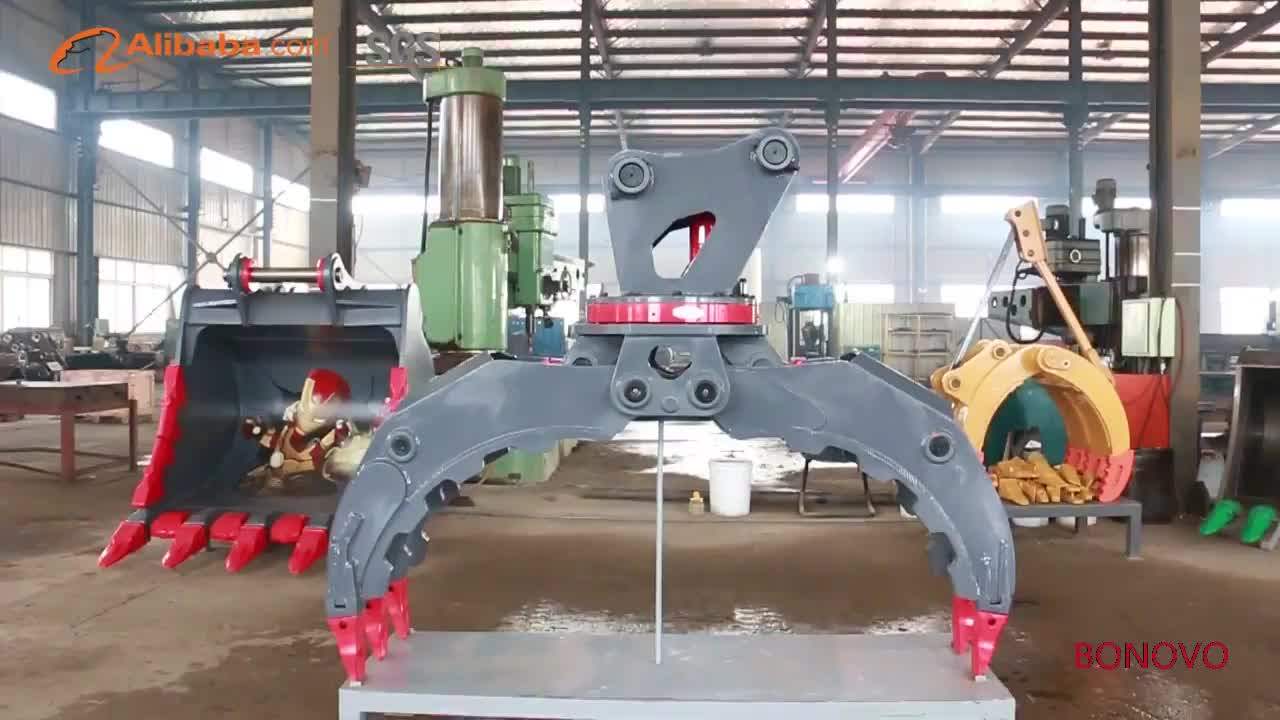 360 Degree Rotating Bucket Excavator Grapple - Buy Bucket Excavator ...