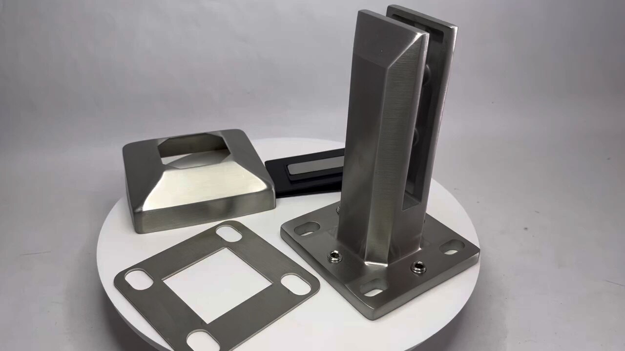 Stainless Steel Frameless Glass Railing Spigots Glass 12 Mm 2205 ...