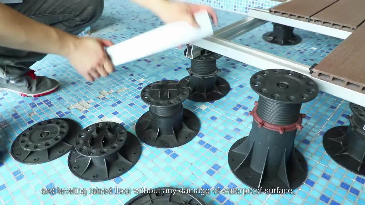 Adjustable Plastic Deck Support Raised Access Floor Pedestal - Buy ...