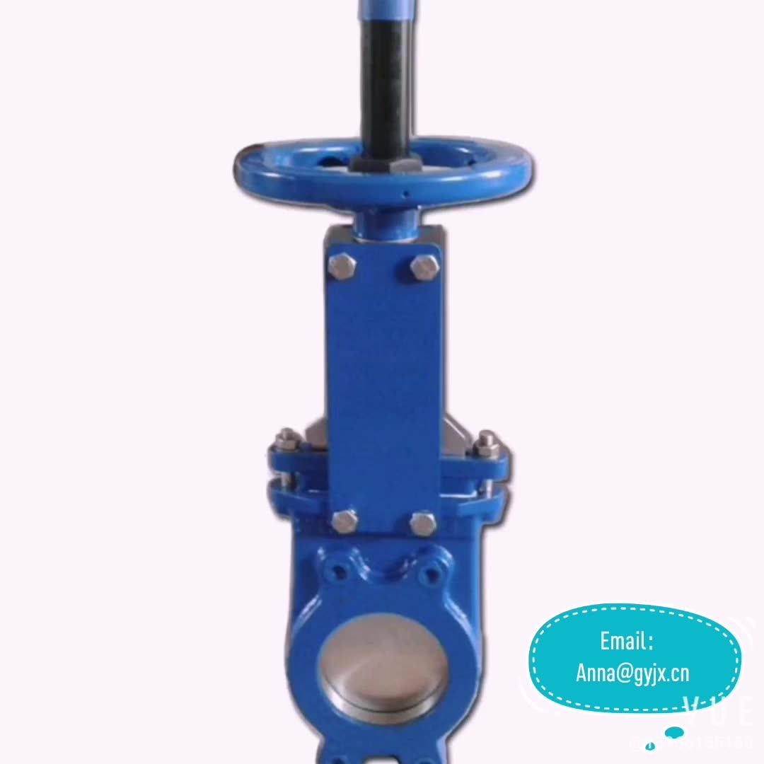 Cast Iron Knife Gate Valve Lever/pneumatic Gate Valve For Paper Pulp ...