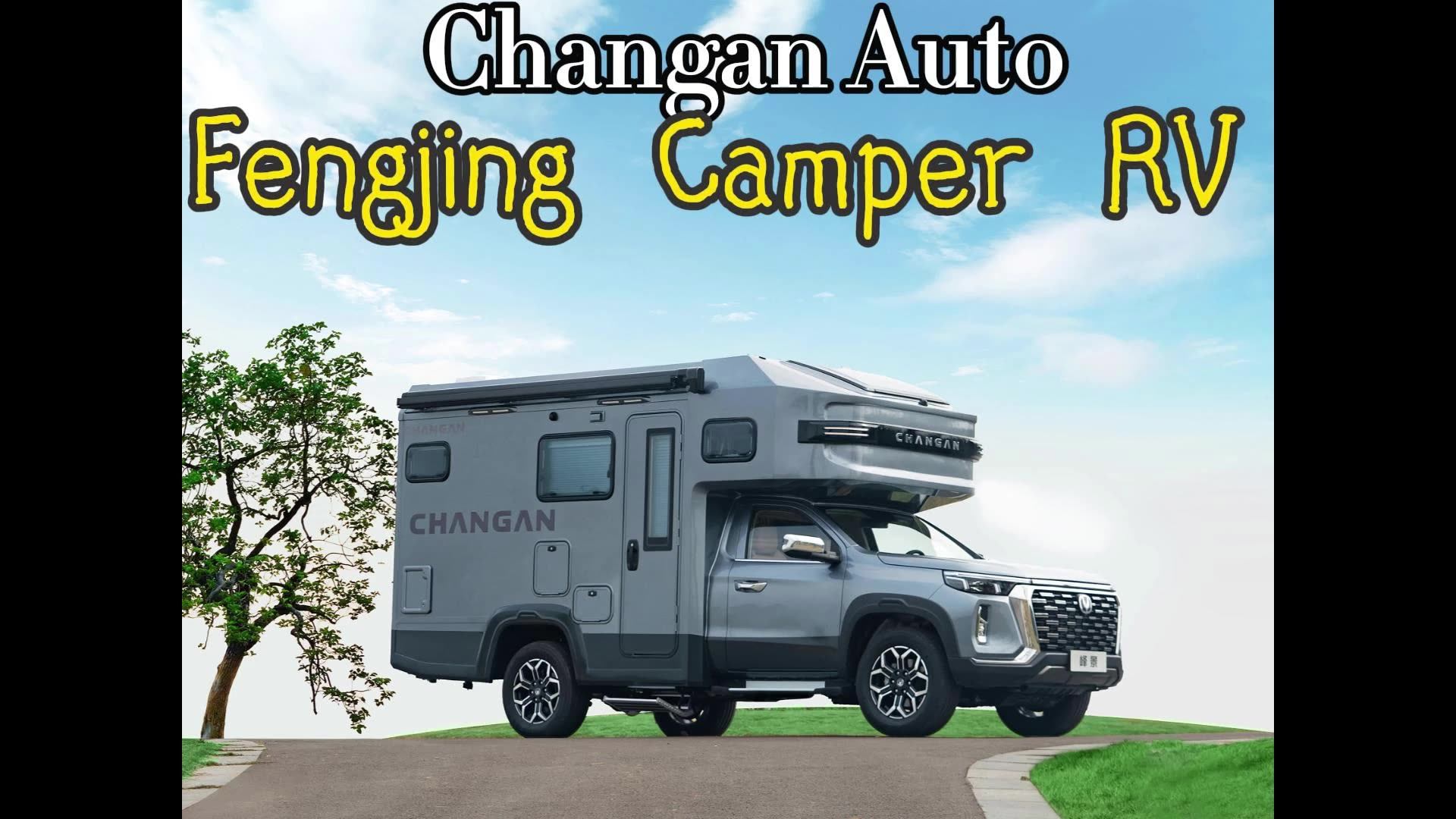 Chinese Gasoline Caravan Camping Car Pickup Truck 6 Seats Changan ...