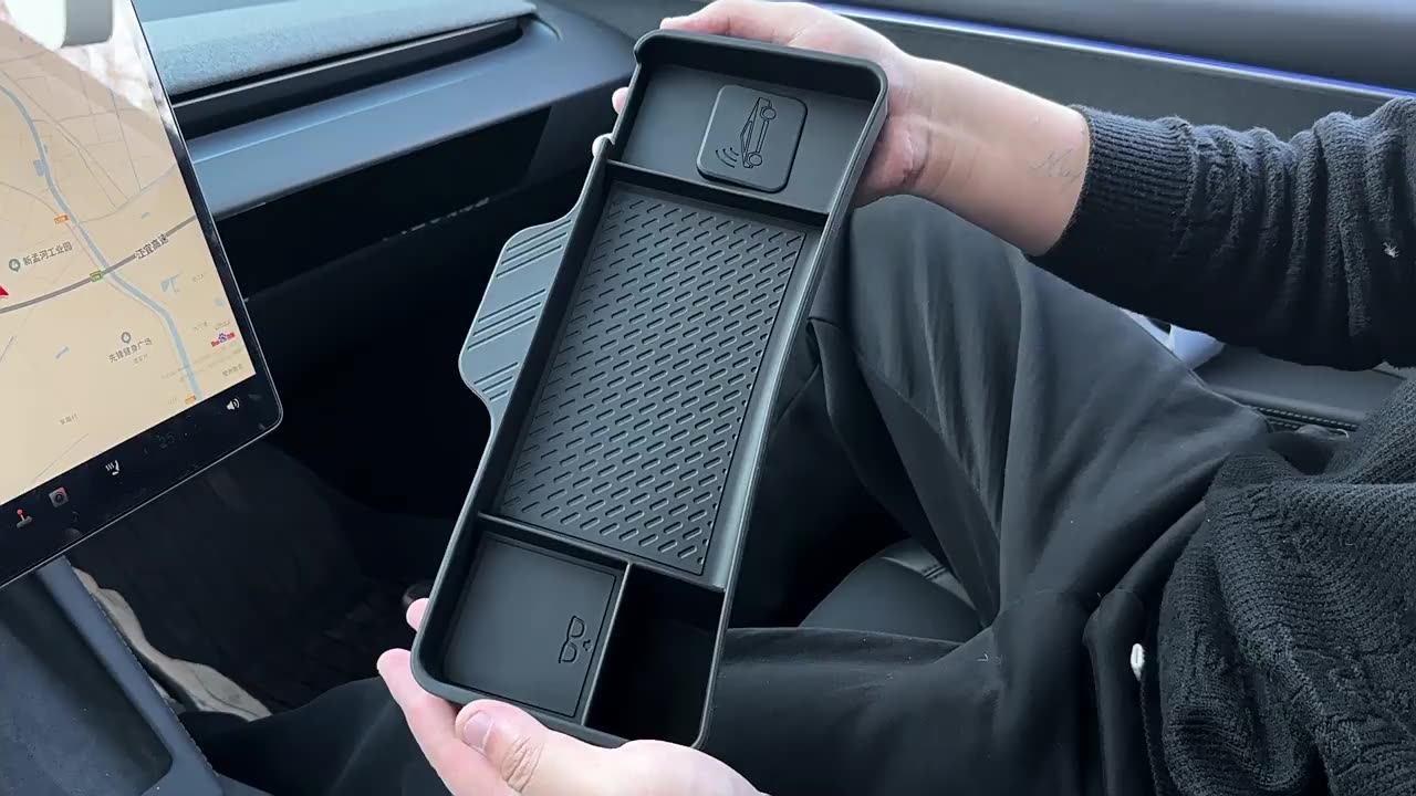 Car Dashboard Tray Storage Silicone Case For Tesla Model 3 Highland ...