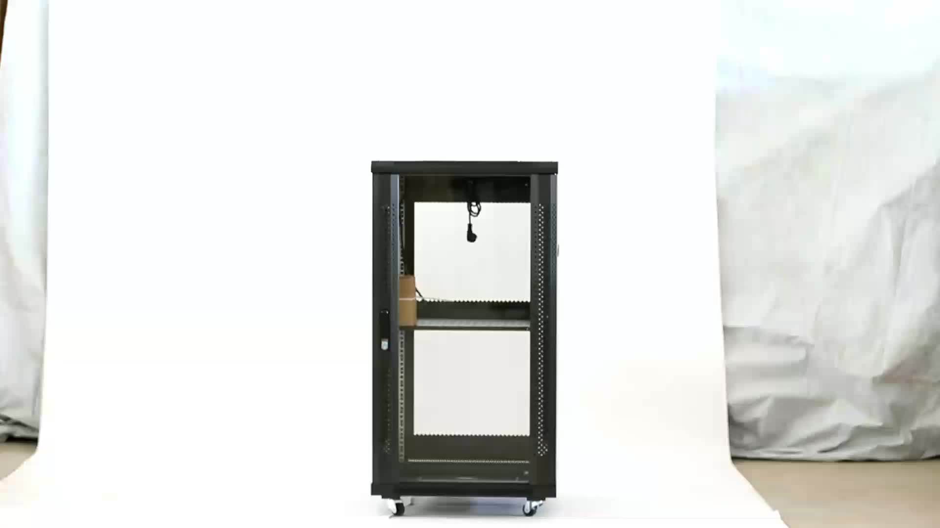 Waterproof Network Cabinet Metal Server Rack Network Enclosure 19u ...