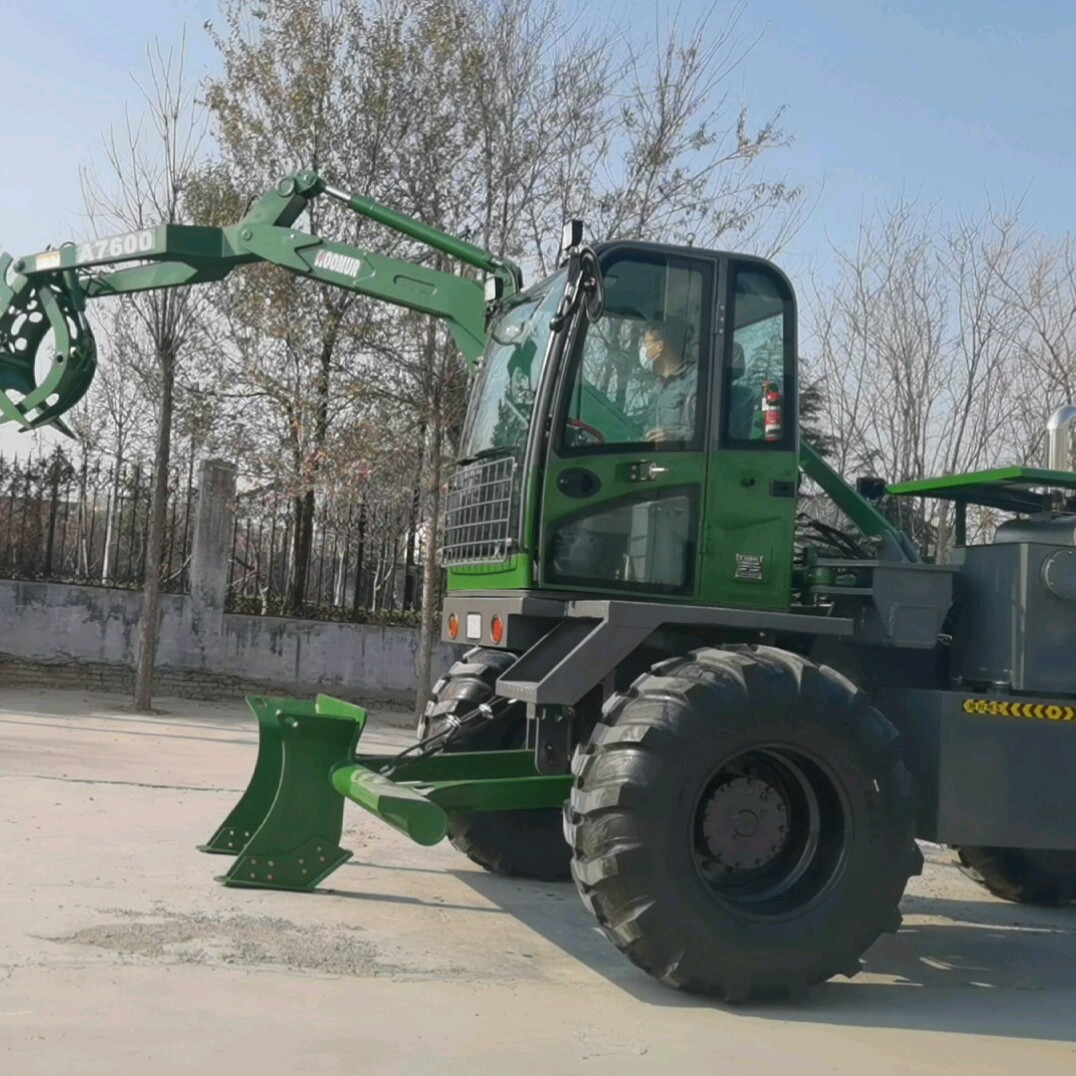 Map960 Wheeled Hydraulic Grab Excavator 8 Ton Small Micro Mini Wheel ...